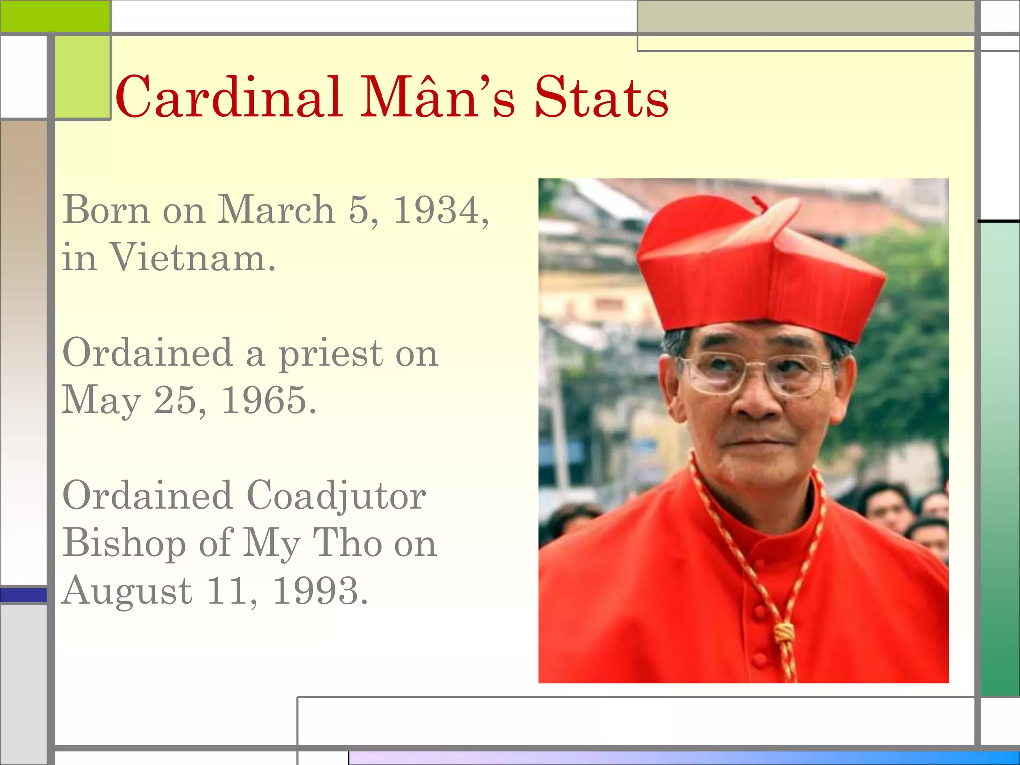 Cardinal Pham Minh Man | PPTX