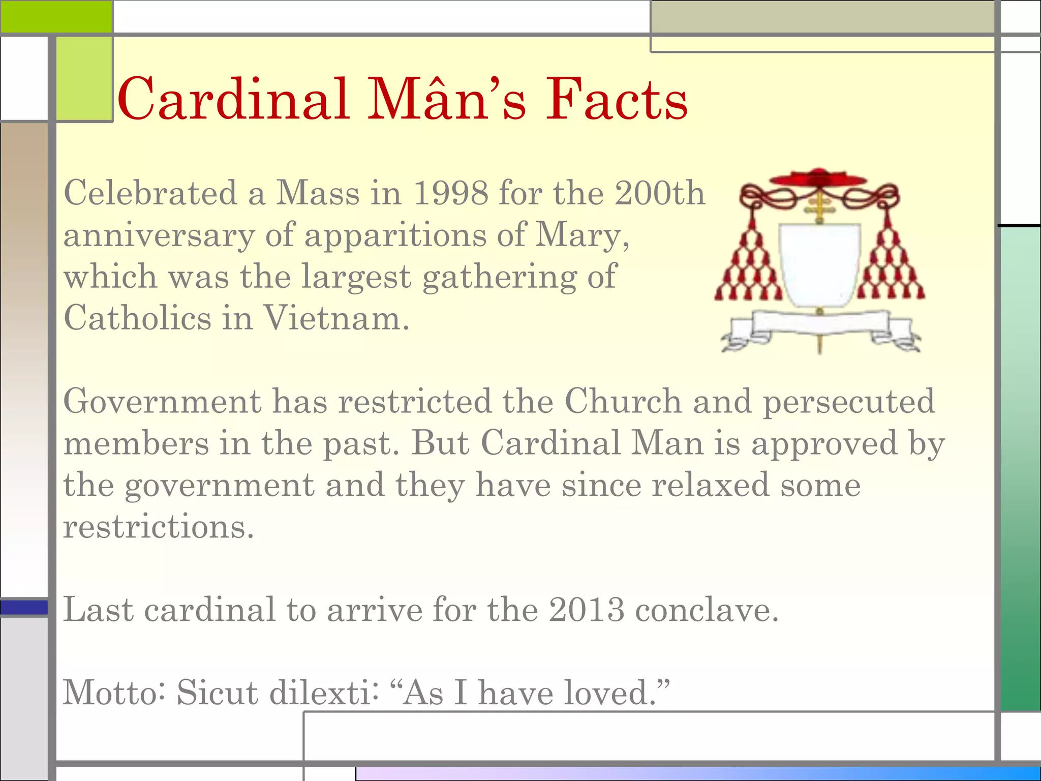 Cardinal Pham Minh Man | PPTX