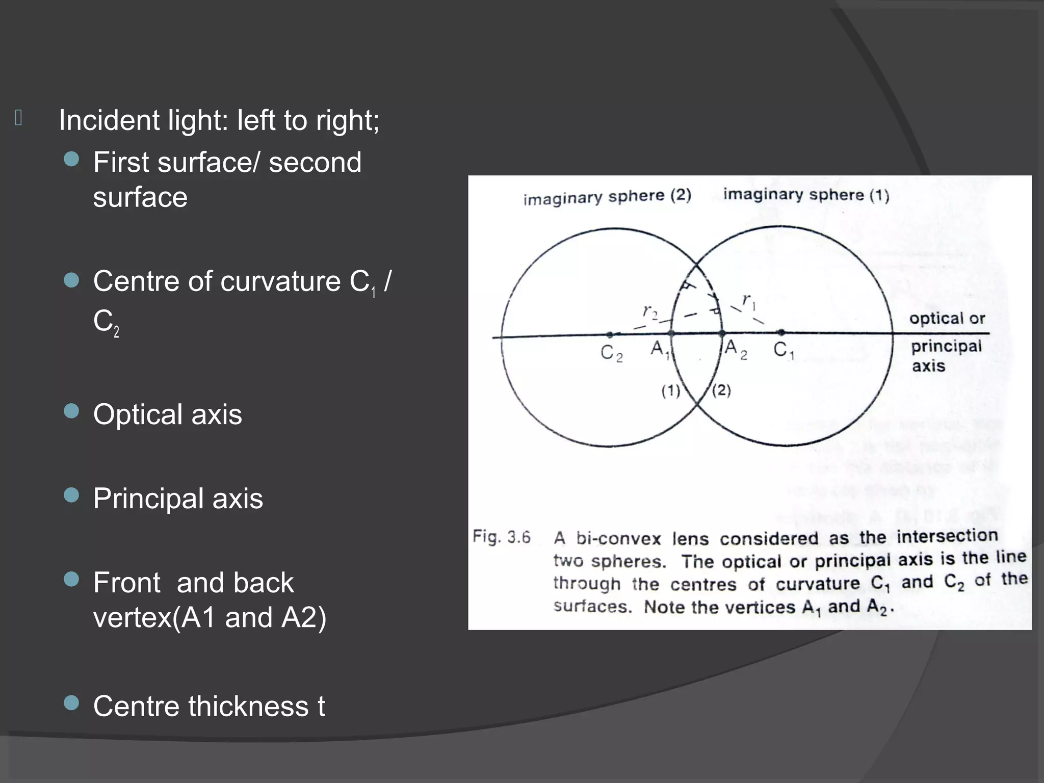 Cardinal points,thin lenses and thick lenses | PPT