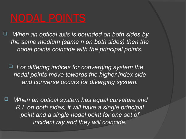 Cardinal points,thin lenses and thick lenses | PPT