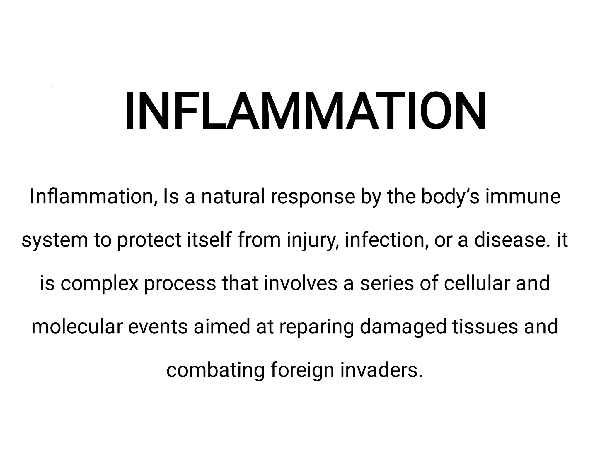 CARDINAL SIGNS OF INFLAMMATION POWER POINT | PDF