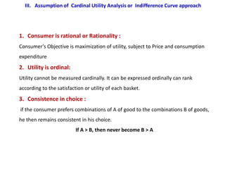 Cardinal utility analysis | PPTX