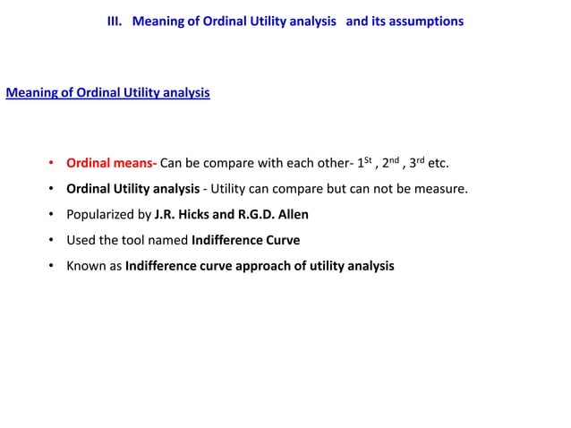 Cardinal utility analysis | PPTX | Personal Finance