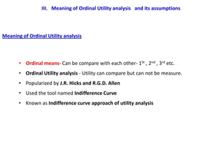 Cardinal utility analysis | PPT