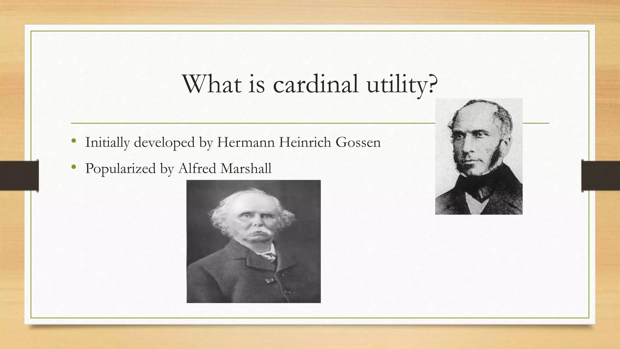 Cardinal utility analysis | PPTX