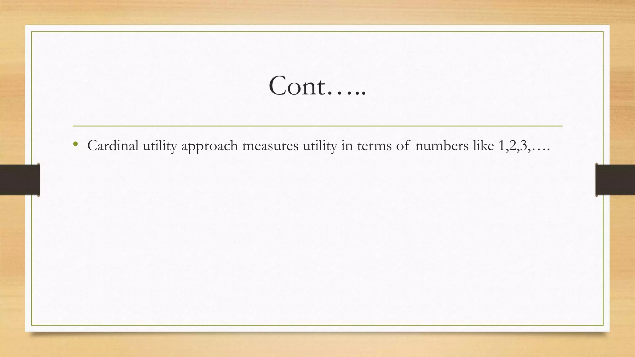 Cardinal utility analysis | PPTX