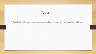 Cardinal utility analysis | PPTX