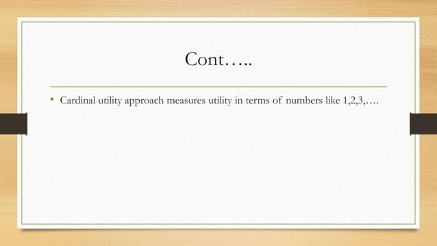 Cardinal utility analysis | PPTX | Government Support and Welfare ...