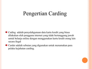 Carding | PPT