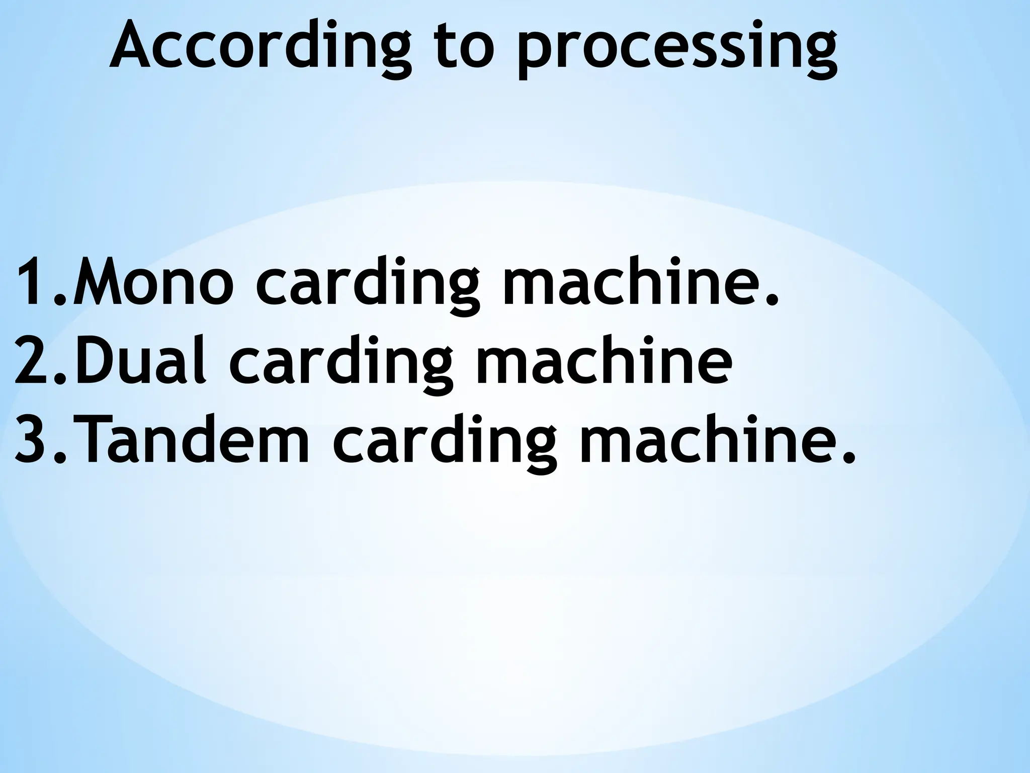 cotton spinning process carding machine.pptx