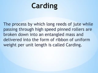 cotton spinning process carding machine.pptx