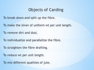 cotton spinning process carding machine.pptx