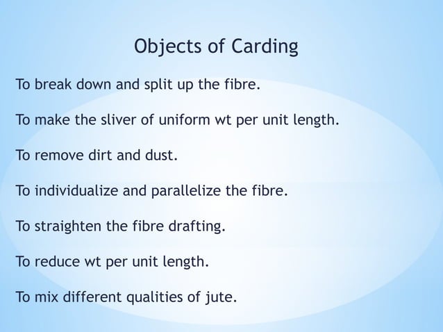 cotton spinning process carding machine.pptx