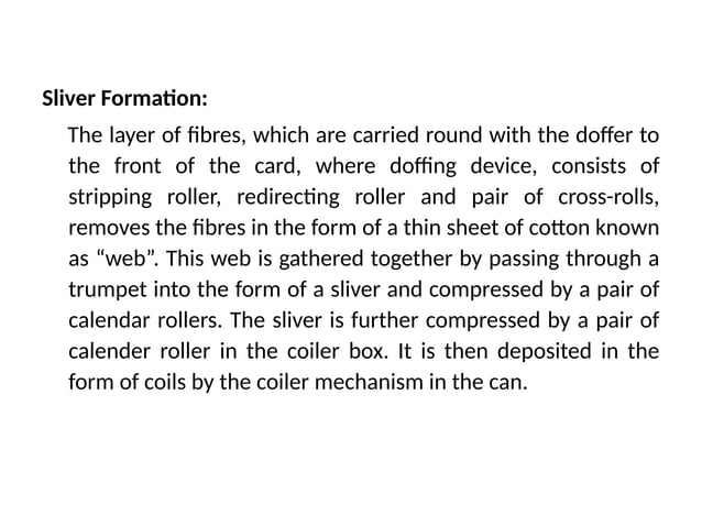 Carding 2- Revolving flat card and types.pptx