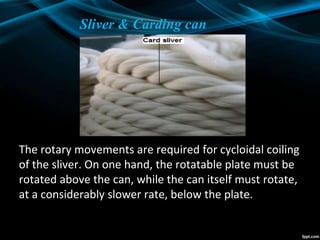 Carding machine | PPTX | Needlework | Arts and Crafts