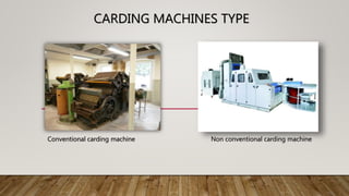 Carding process | PPTX