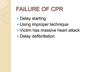 Cardio pulmonary resuscitation (cpr) krl | PPTX