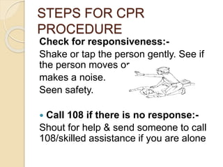 Cardio pulmonary resuscitation (cpr) krl | PPTX