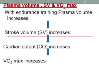 Cardio respiratory adaptations to exercise training | PPTX