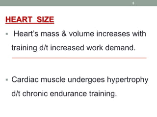Cardio respiratory adaptations to exercise training | PPTX