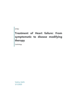 Cardiology: Treatment of Heart Failure | DOCX