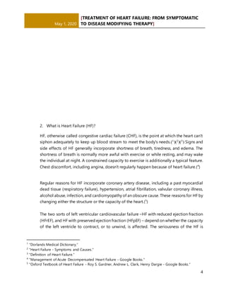 Cardiology: Treatment of Heart Failure | DOCX