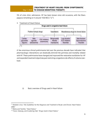 Cardiology: Treatment of Heart Failure | DOCX