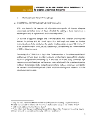Cardiology: Treatment of Heart Failure | DOCX