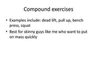 Cardio and strength training | PPTX