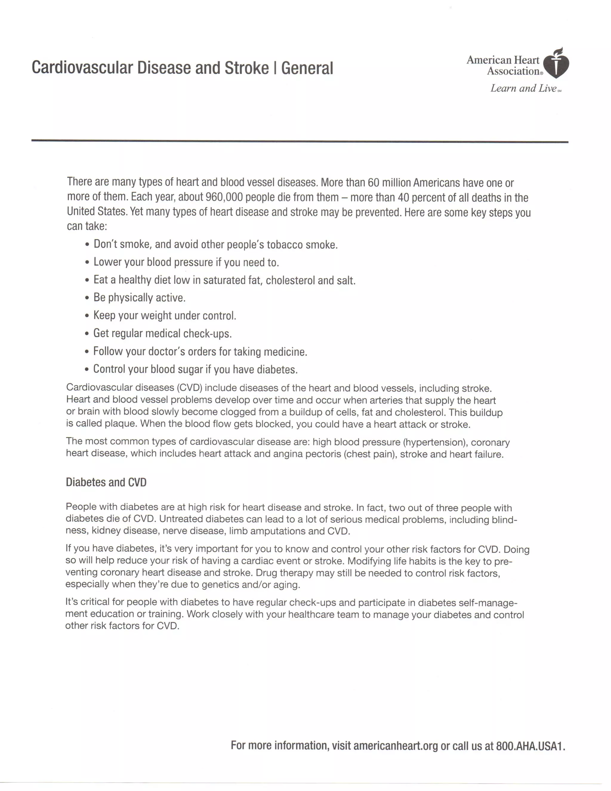 Cardiovascular Disease and Stroke | PDF