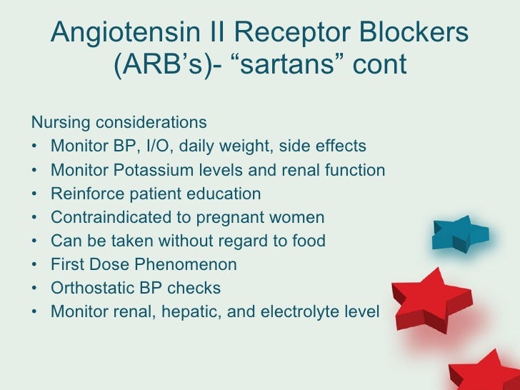 Effects Of Angiotensin Ii Receptor Blockers And Ace