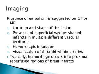 Cardioembolic stroke | PPTX