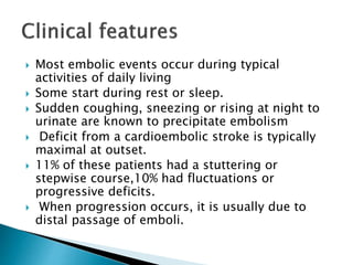 Cardioembolic stroke | PPTX
