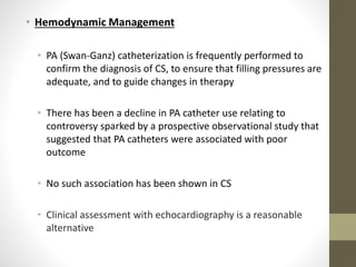 Cardiogenic shock | PPTX | Heart and Cardiovascular Diseases | Diseases ...