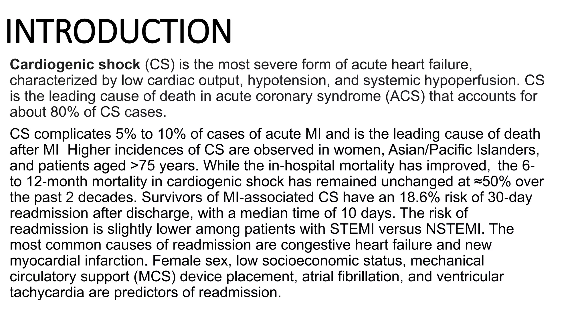 Cardiogenic shock | PPTX