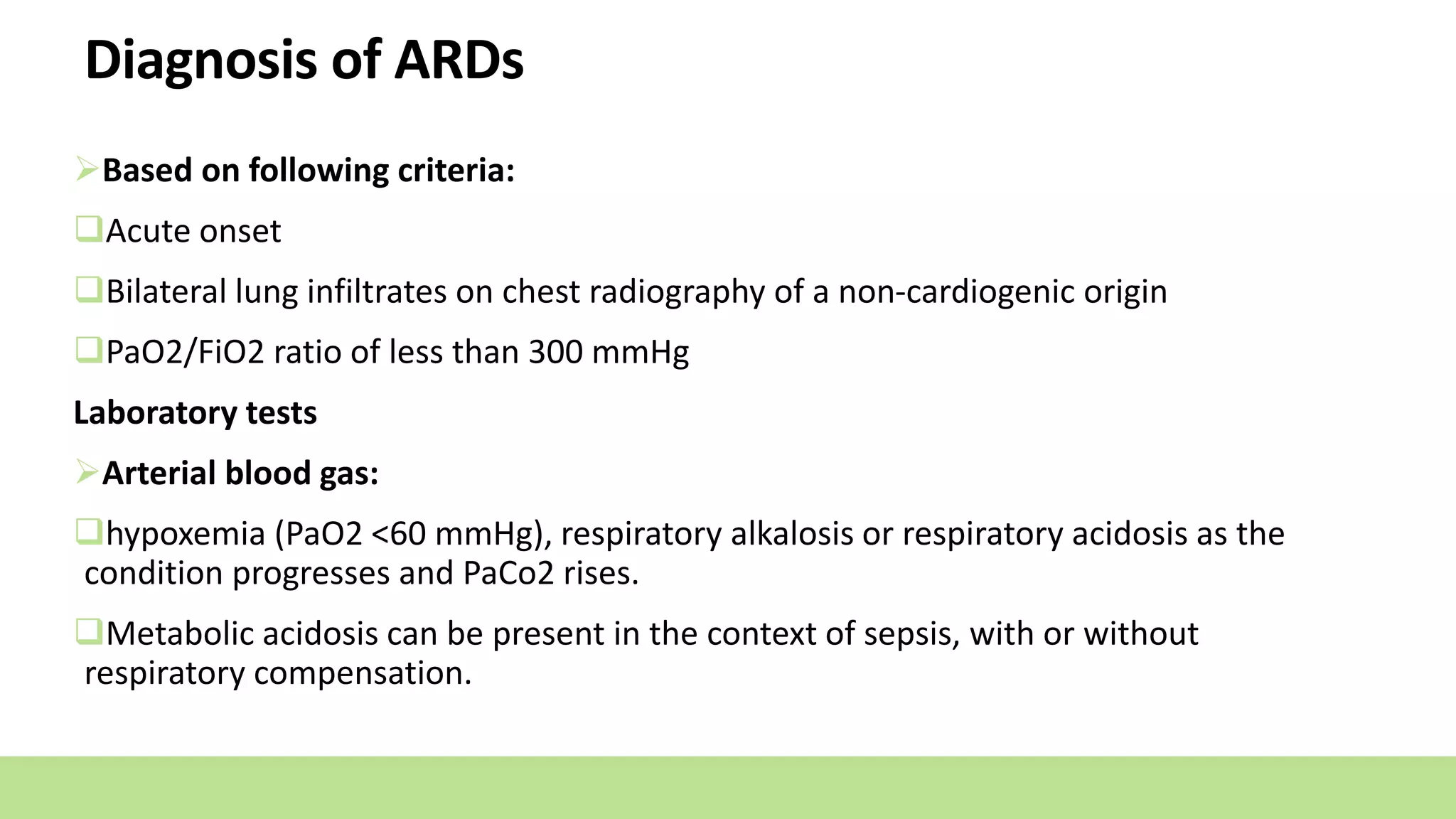 Cardiogenic vs noncardiogenic pulmonary edema (ARDs) | PPTX