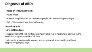 Cardiogenic vs noncardiogenic pulmonary edema (ARDs) | PPTX