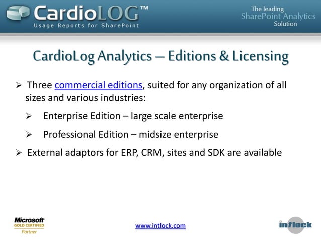 Cardiolog Analytics for Sharepoint Intranet Portals - from Intlock and Atidan | PDF | Internet ...