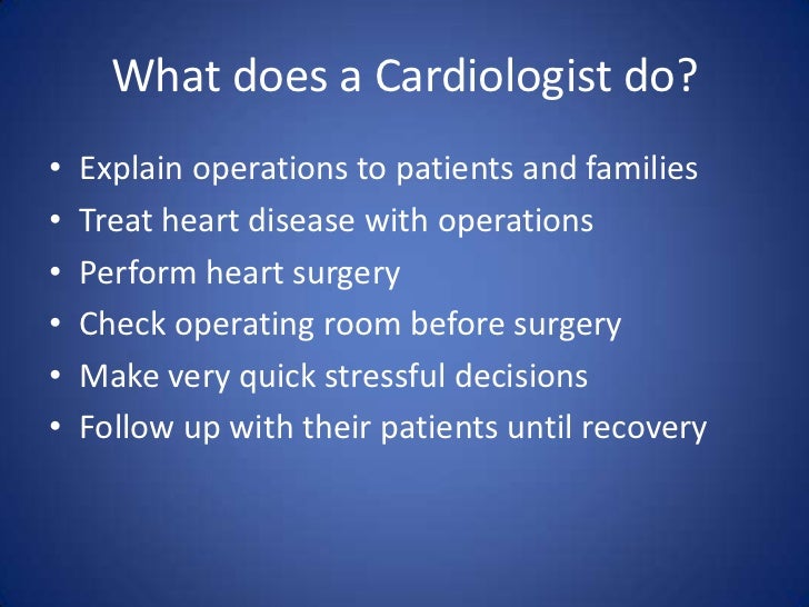 Cardiologist cardiologist