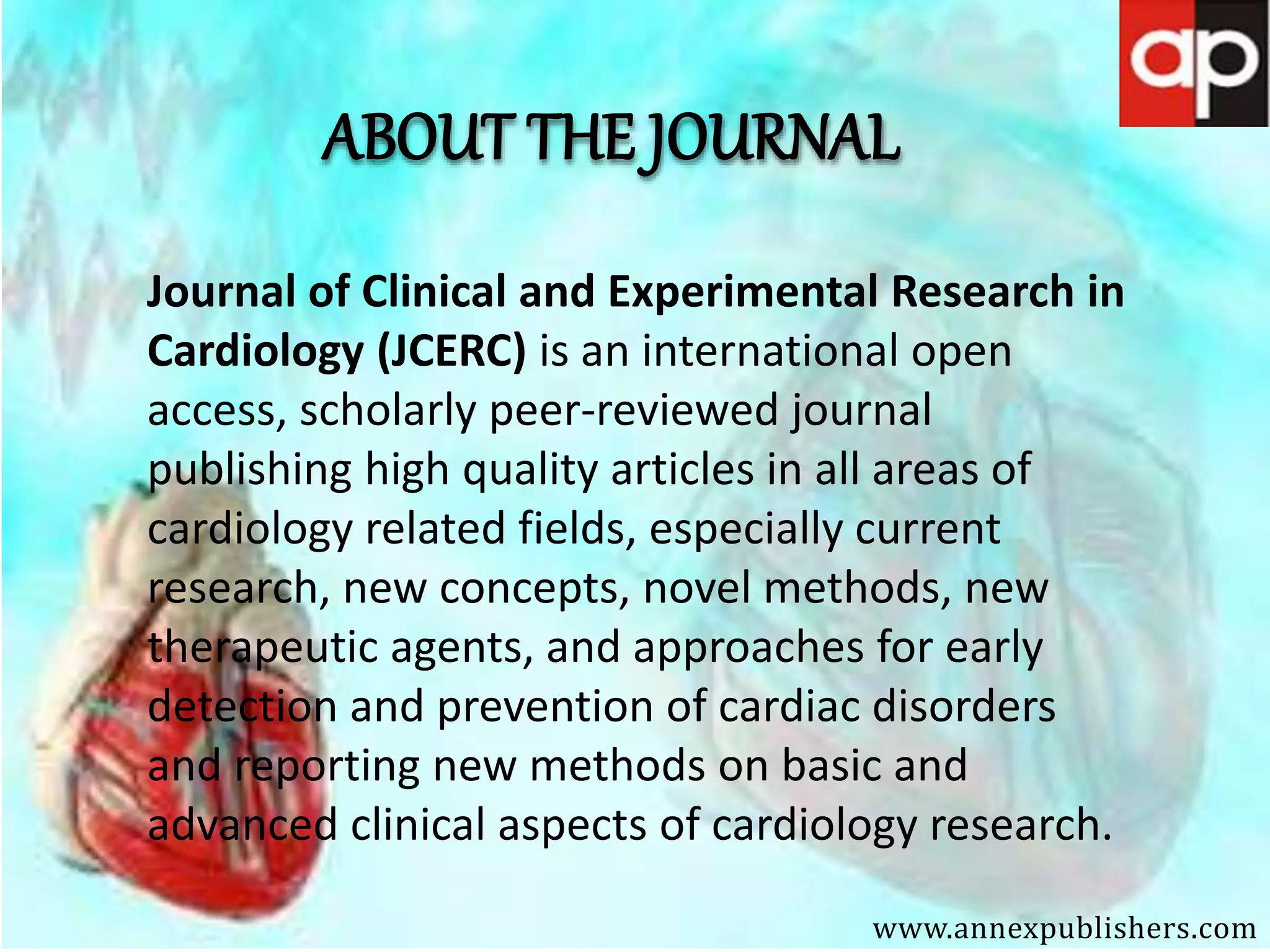 CLINICAL AND EXPERIMENTAL RESEARCH IN CARDIOLOGY | PPT