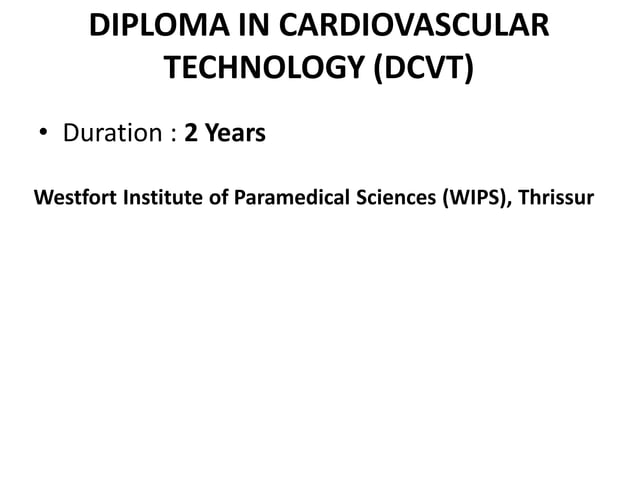 B.Sc Cardiovascular Technology(CVT) | PDF | Heart and Cardiovascular ...