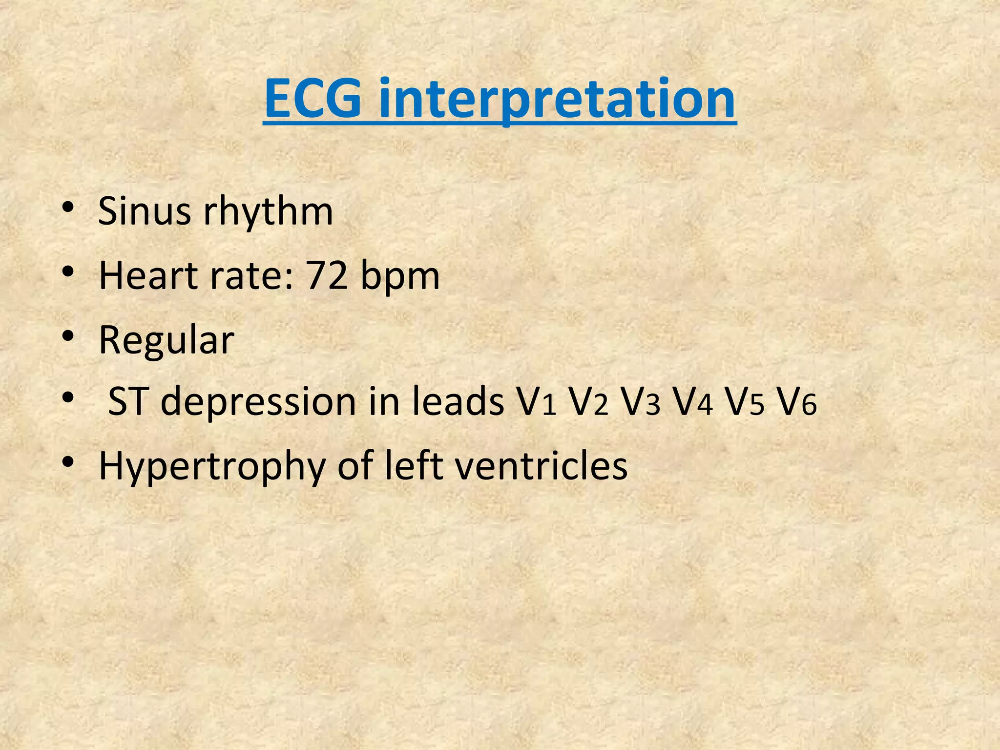 Cardiology case report...an example | PPT