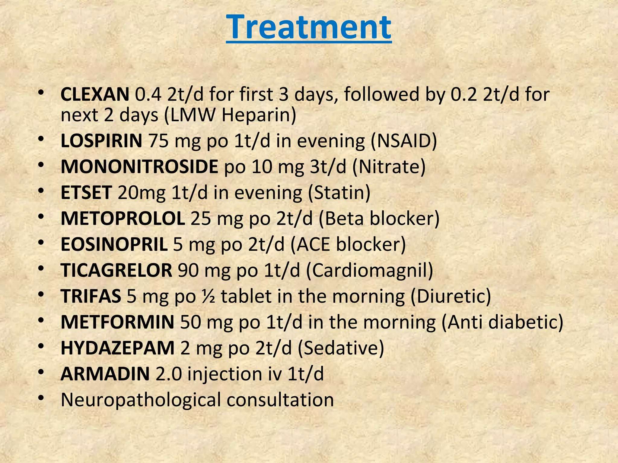 Cardiology case report...an example | PPT