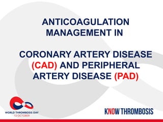 Anticoagulant and Aspirin use in CAD & AFib | PPTX