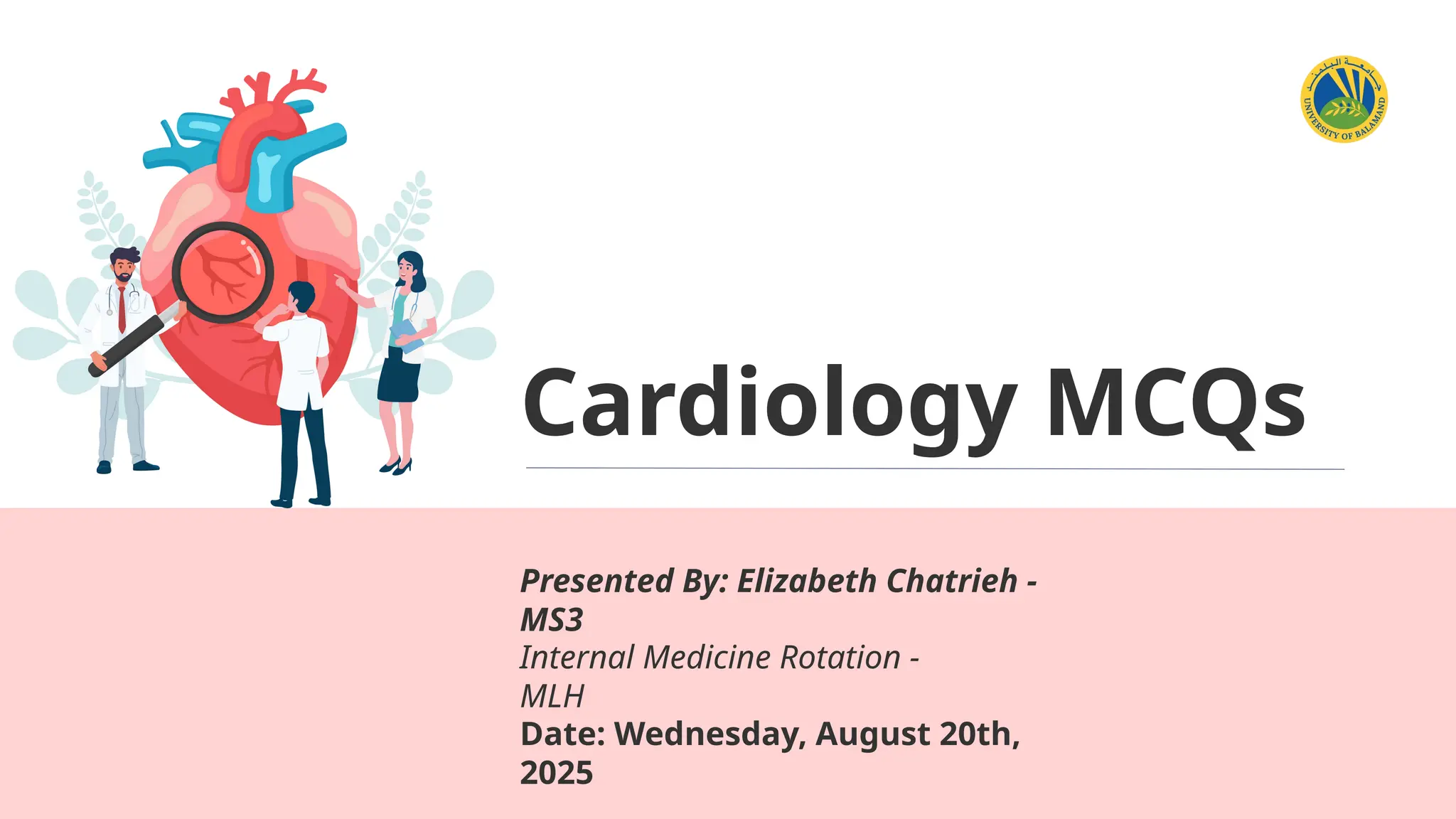 Cardiology Multiple Choice Questions With Answers | PPTX