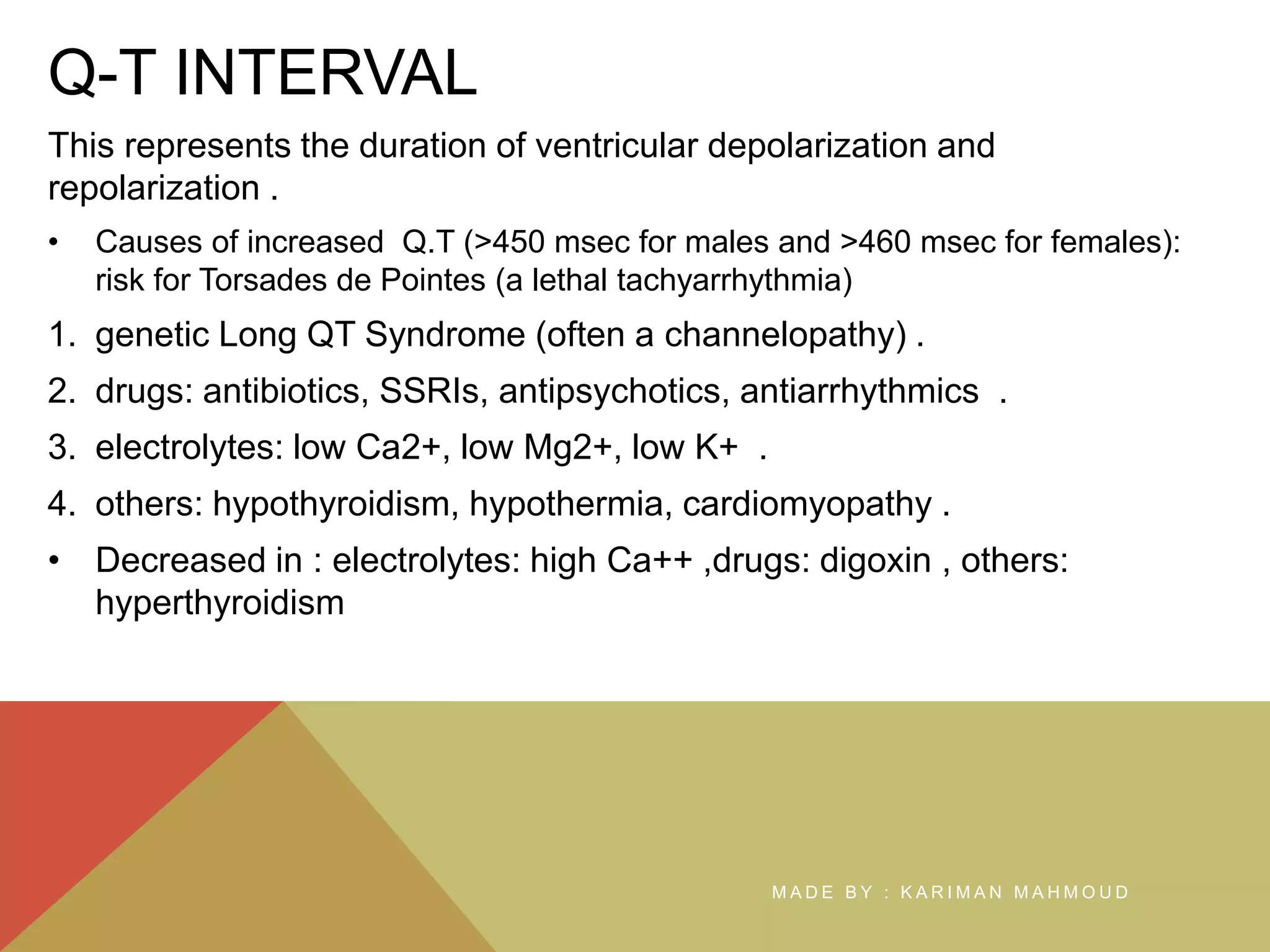 Cardiology notes . medical pearls | PPTX