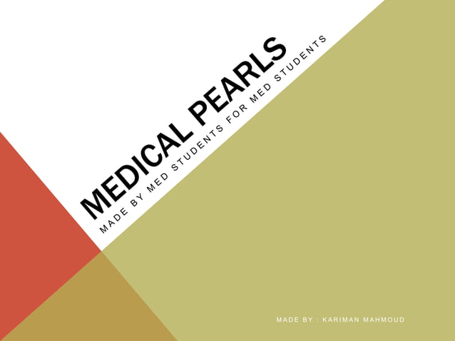 Cardiology notes . medical pearls | PPT