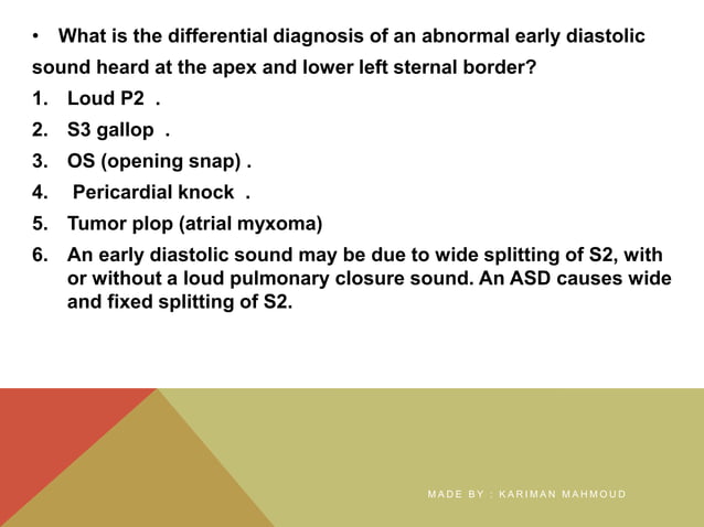 Cardiology notes . medical pearls | PPT | Free Download