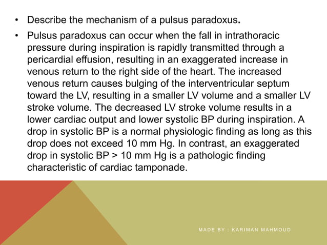 Cardiology notes . medical pearls | PPT