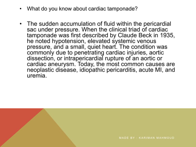 Cardiology notes . medical pearls | PPT | Free Download